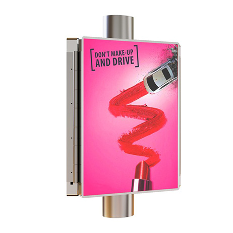 TL384-85 Inch Triple Sided LED Pole Banner - Tecnon Smart Display ...