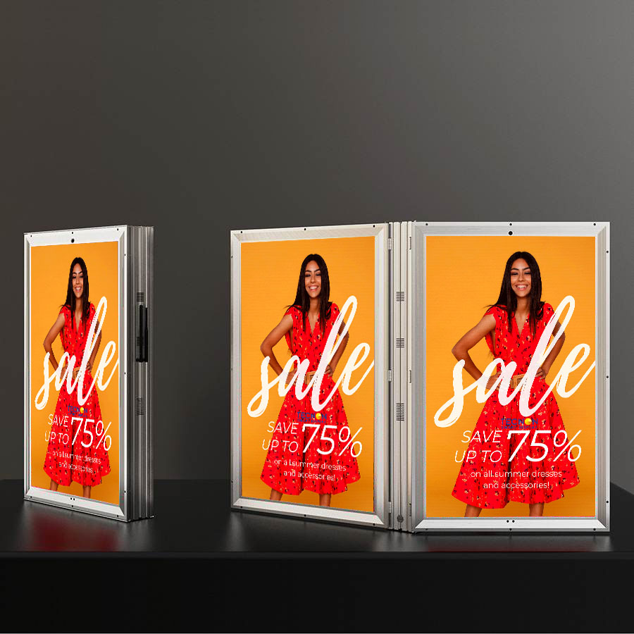 TL312-46 Inch Single Sided + Lightbox LED Pole Screen - Tecnon Smart ...