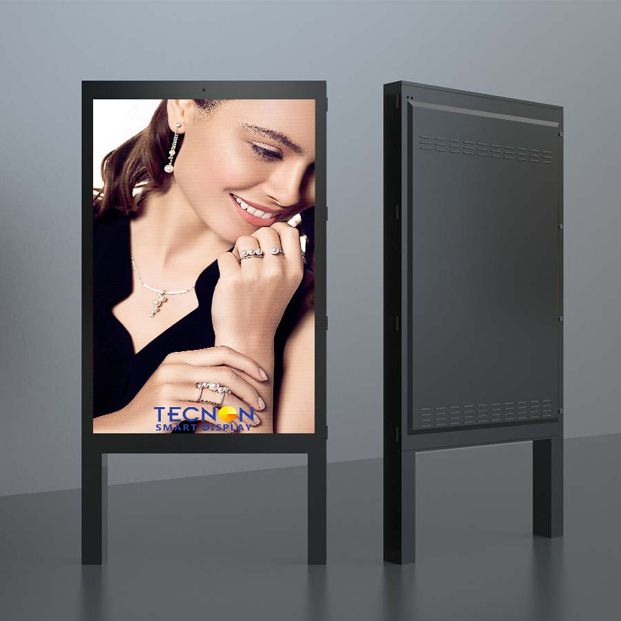 TL384-85 Inch Single Sided Floor Standing LED Totem - Tecnon Smart ...