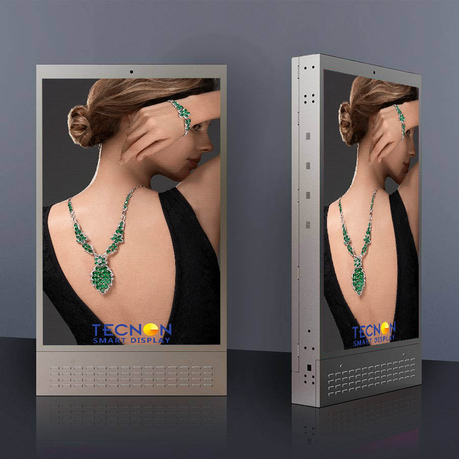 TL384-85 Inch Single Sided LED Pole Screen with Light Box - Tecnon ...