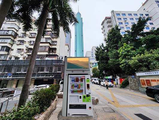 Outdoor Digital LED Totems with Vending Machines