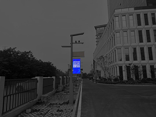 Shandong Digital Park's Innovative Use of LED light pole display